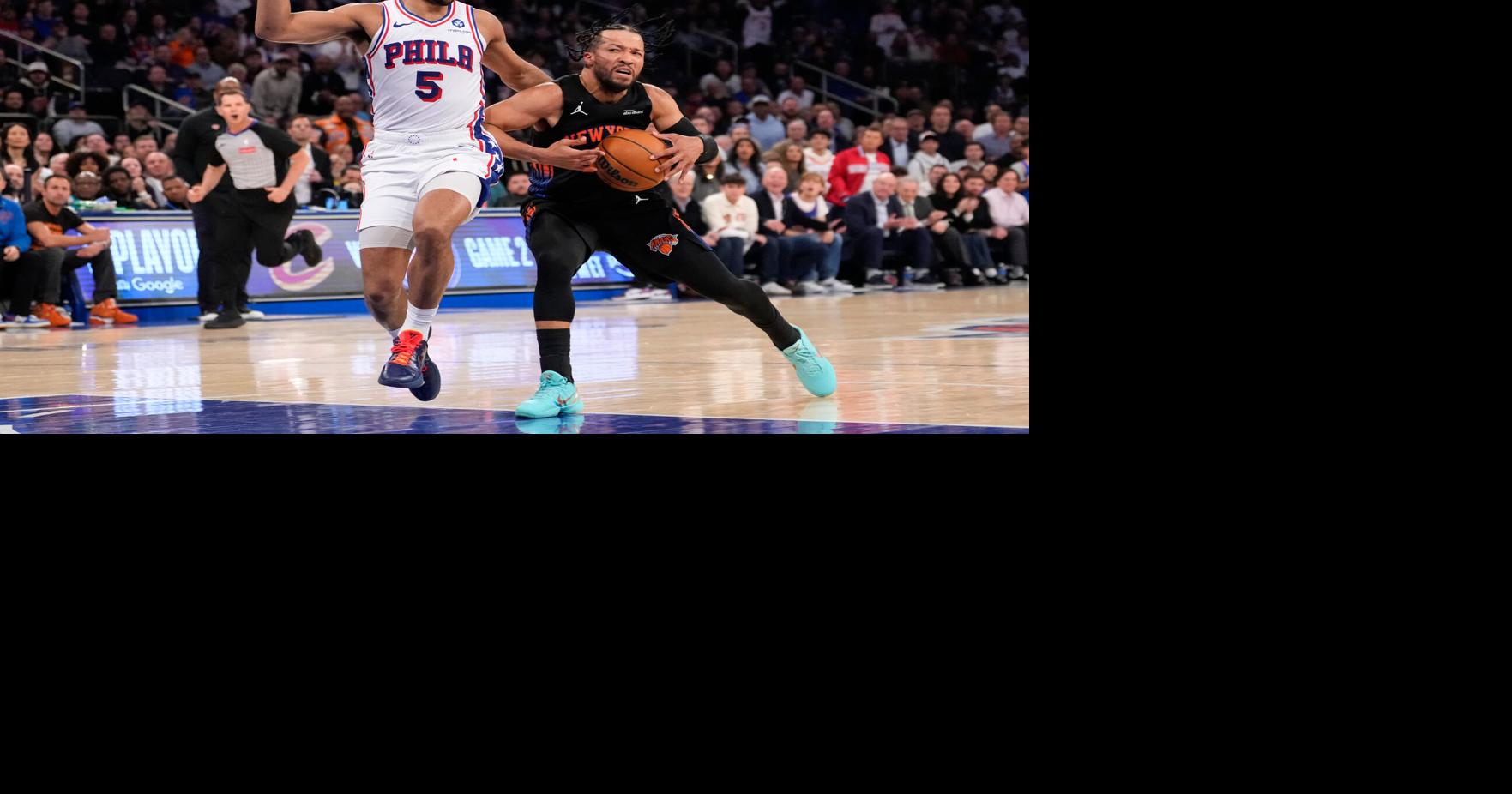 Jalen Brunson helps Knicks take 2-0 lead over 76ers with victory ...