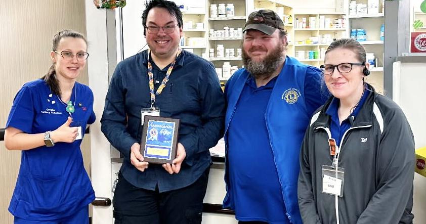 Lions’ appreciation plaque presented to Walgreens | Welfare ...