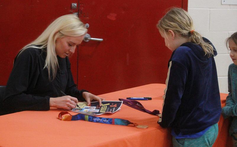 Swimmer shares story of determination, overcoming odds in visit to ...