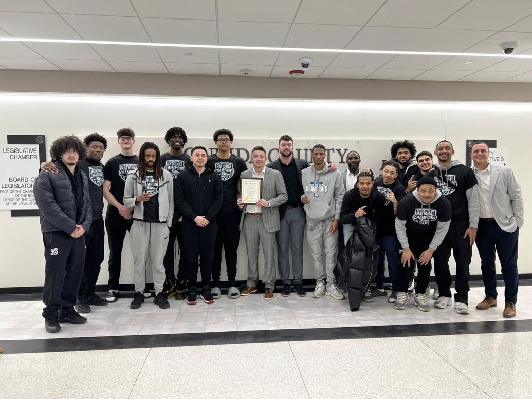 Oneida County Board of Legislators celebrate MVCC men's basketball team for national title win ...