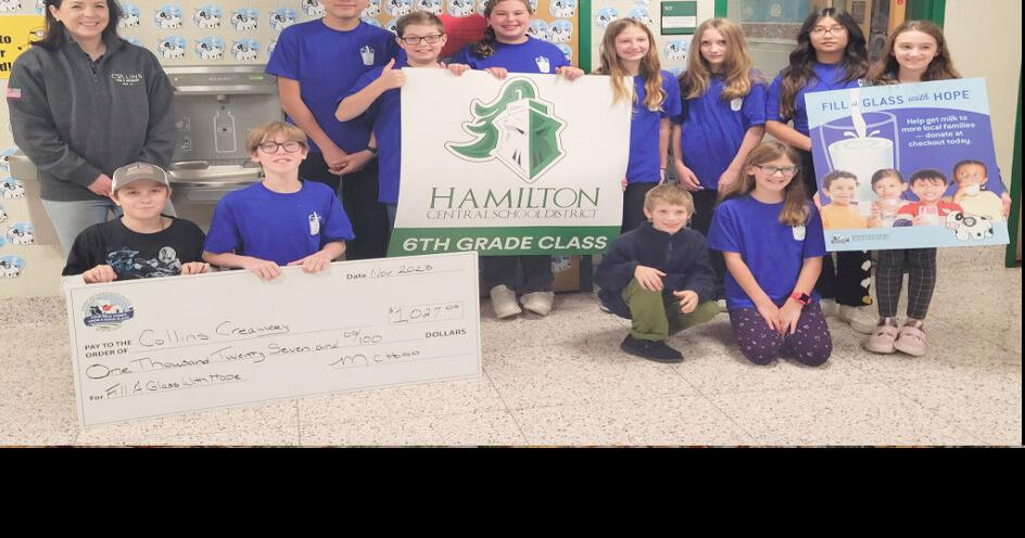 Hamilton sixth graders raise more than $1,000 for milk for food ...