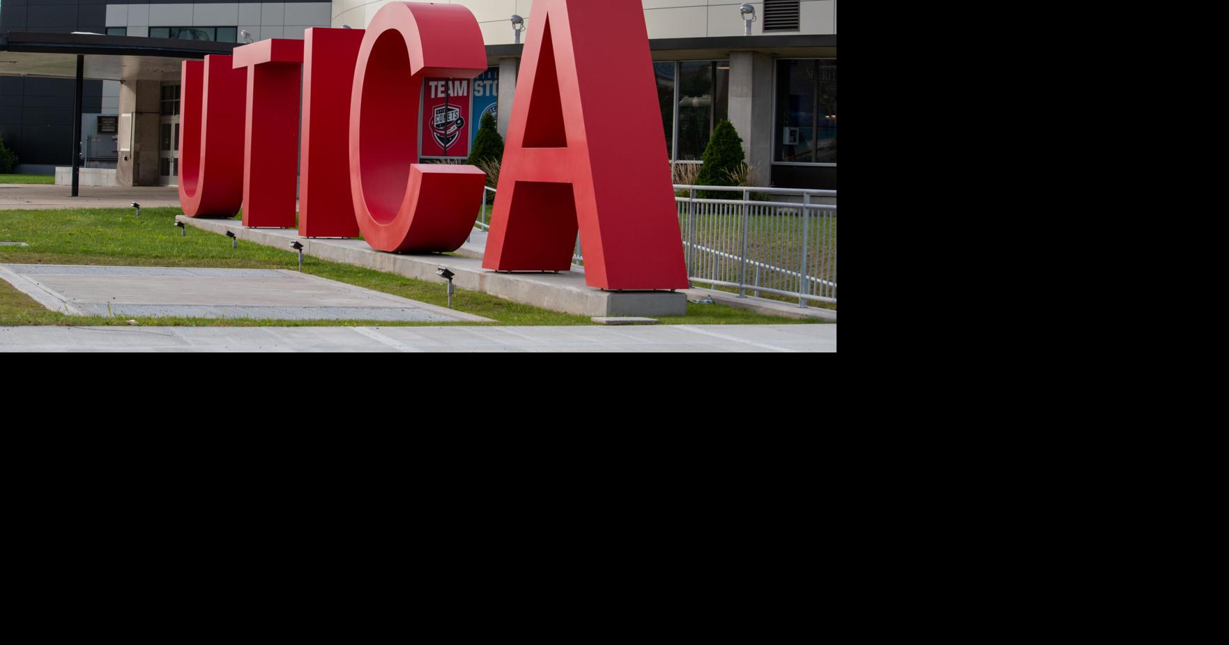Utica sign outside Aud/Nexus | | romesentinel.com