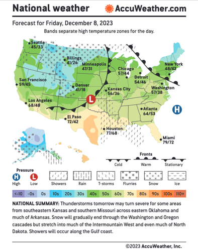 AP Weather Map (color) 1208 | | romesentinel.com