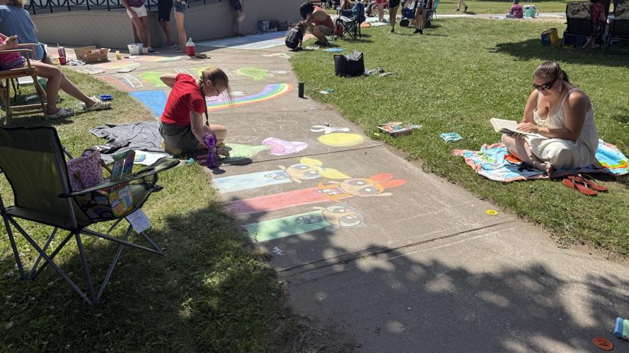 Contestants create vibrant chalk art at 18th annual Chalk the Walk ...