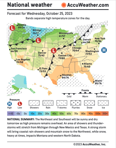 US Weather Map (color) | | romesentinel.com