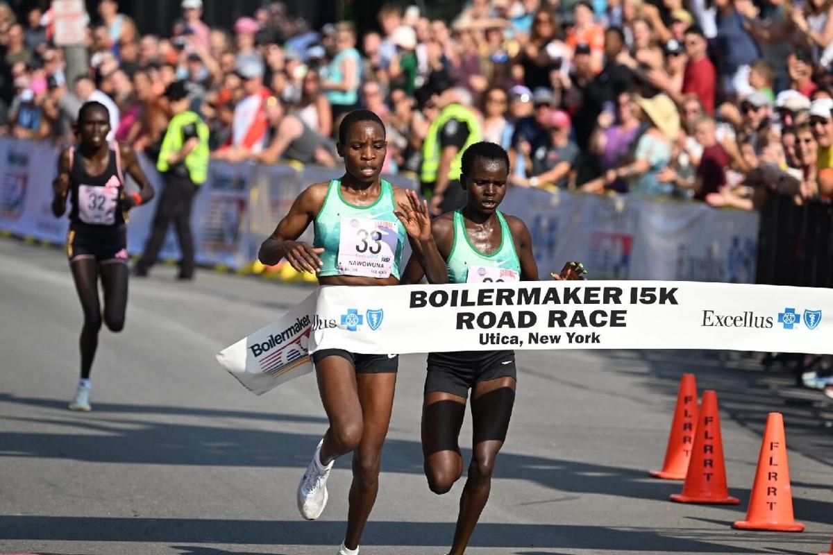 Women's Boilermaker 15K winner crosses finish line | News ...