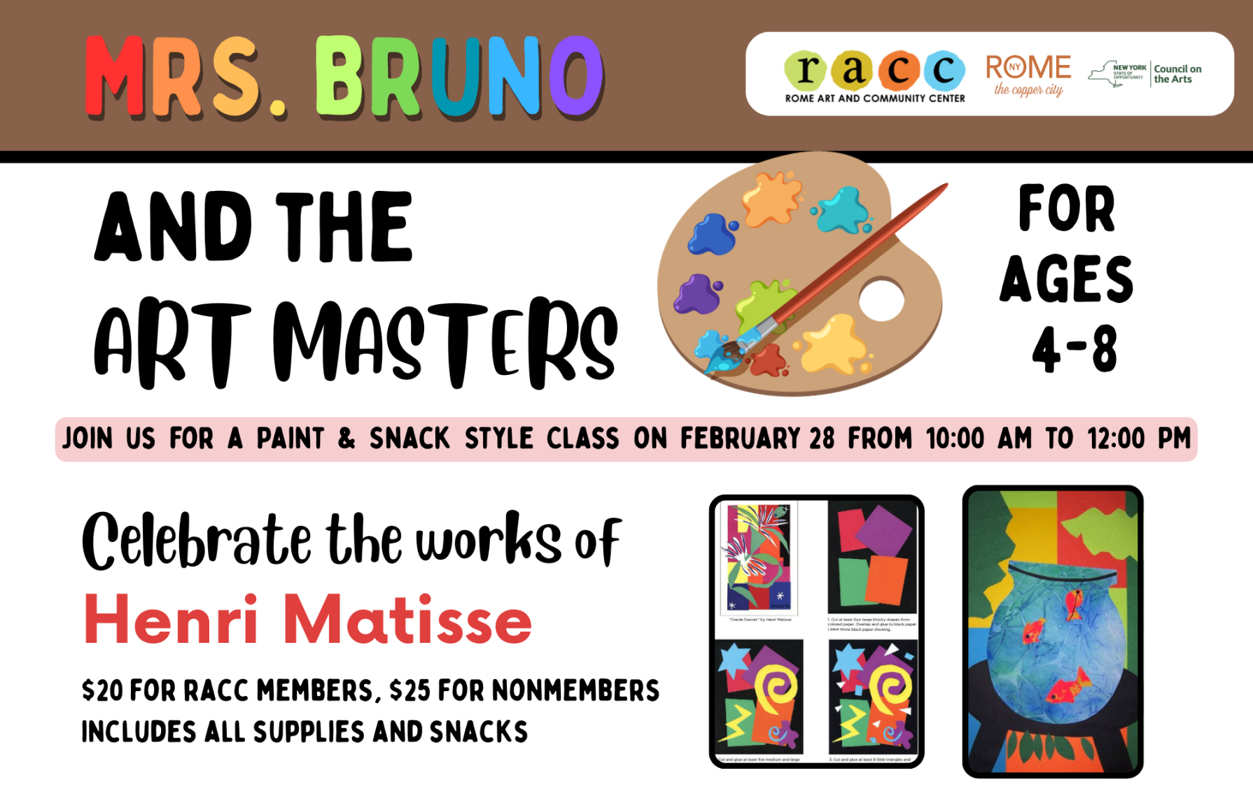 Rome kids art class to focus on painter Henri Matisse | Entertainment ...