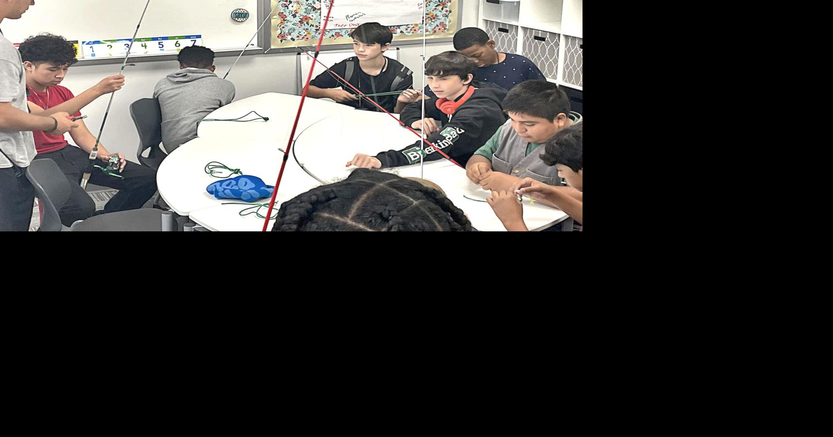 WILD PHOTO - RCISD - learning about fishing in class ...