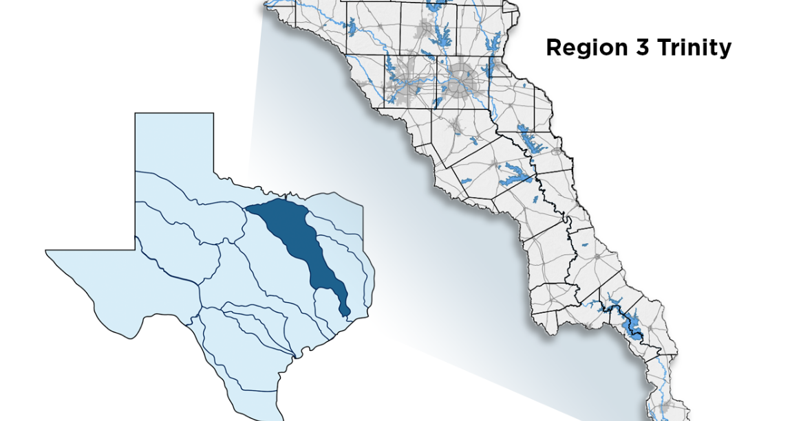 Flood plain maps being prepared for Trinity River Basin, including ...