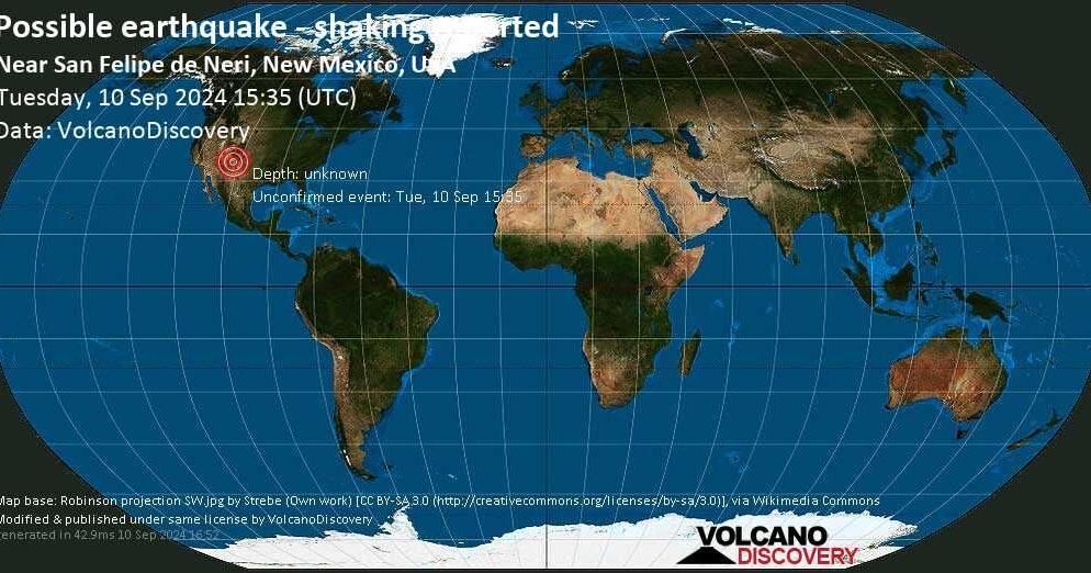 Level 2.5 quake felt in Rio Rancho | News | rrobserver.com
