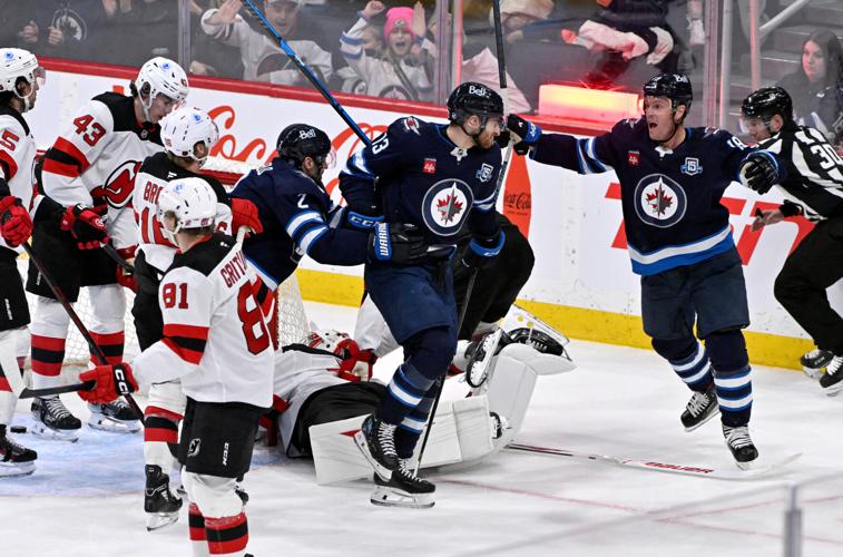 Tanner Pearson breaks 3rd-period tie in Jets' 4-3 victory over Devils ...