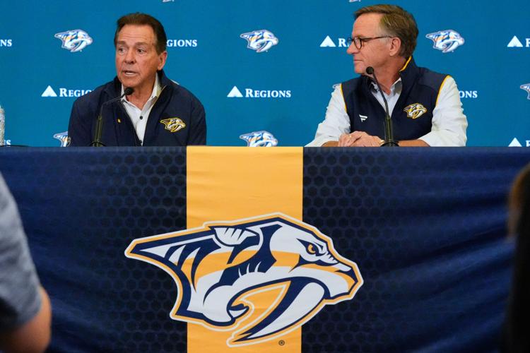 From football to hockey: Nick Saban's new role with the Nashville ...