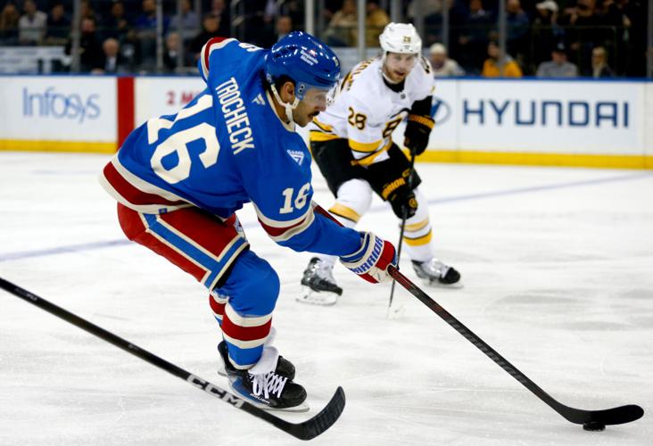 Matthew Robertson scores in OT to lift the Rangers over the Bruins 4-3 ...