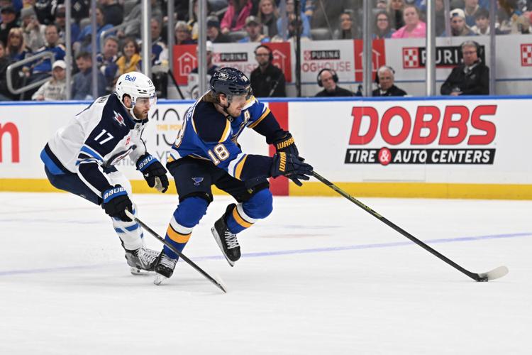 Faulk scores only goal of game, Hofer makes 24 saves to help Blues ...