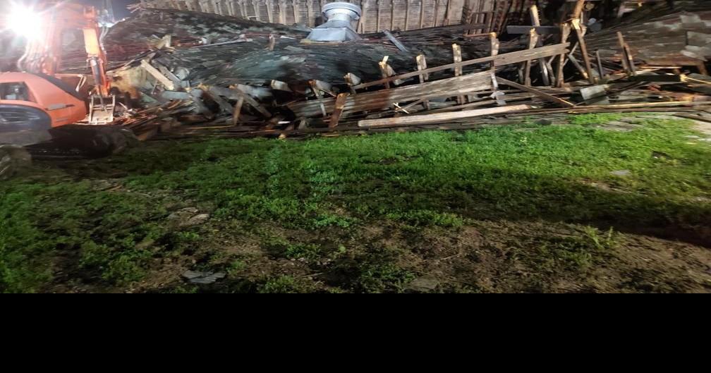 Barn collapse kills dozens of cows; other emergencies make for a tough ...