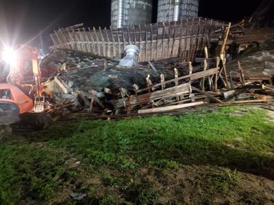 Barn collapse kills dozens of cows; other emergencies make for a tough ...