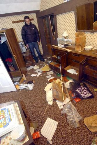 ransacked home