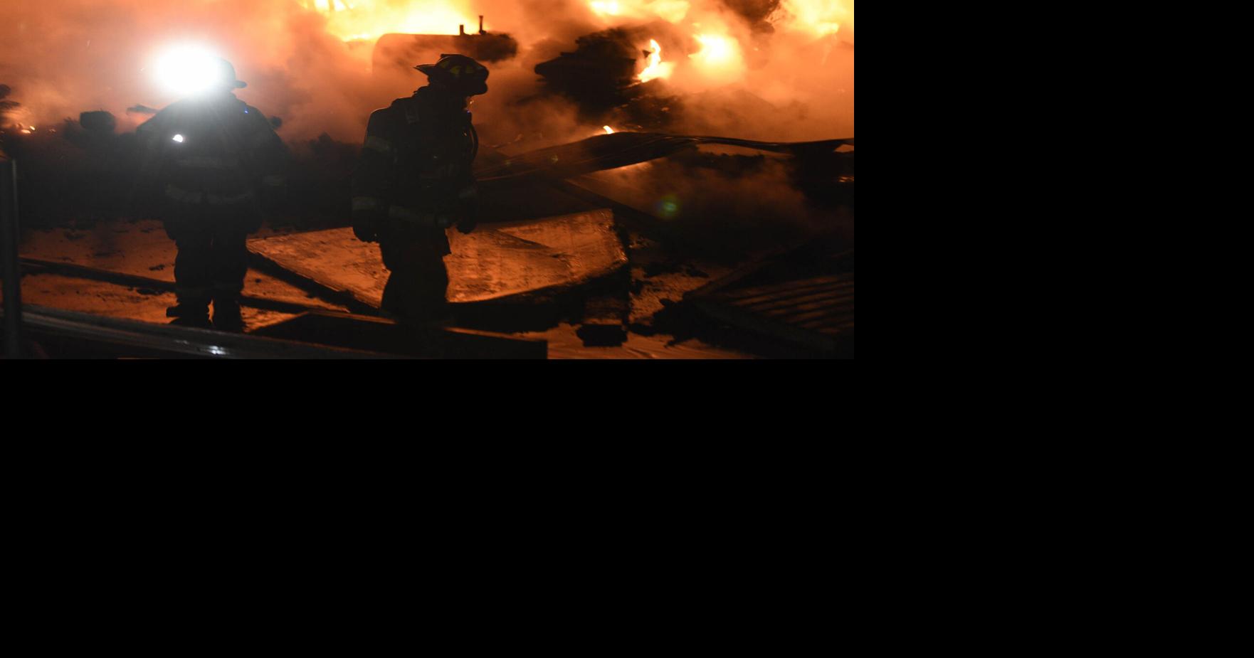 Fire destroys rk MILES lumberyard and firetruck in Montpelier | Local ...