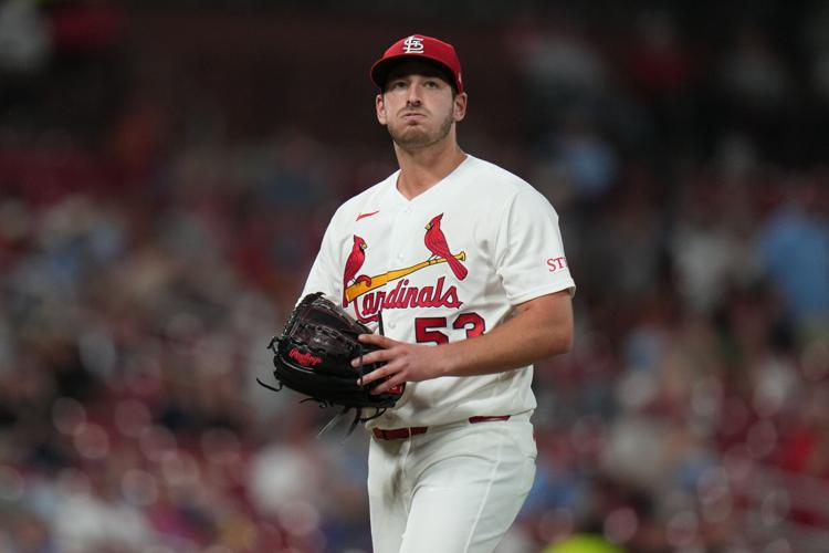 Alec Burleson has 3 RBIs, Andre Pallante works 5 2/3 innings as ...