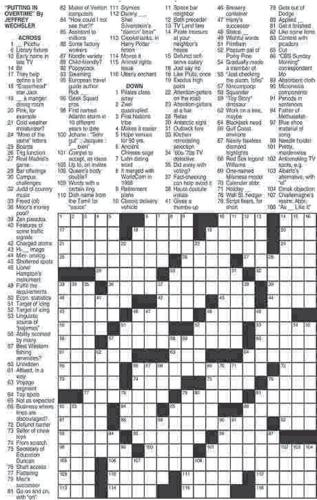 Crossword Puzzle | Puzzles | rutlandherald.com