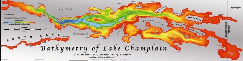 Map of Lake Champlain's bottom unveiled | News | rutlandherald.com
