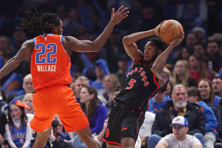 Quickley posts 23 points and 11 rebounds to lead Raptors past Thunder ...