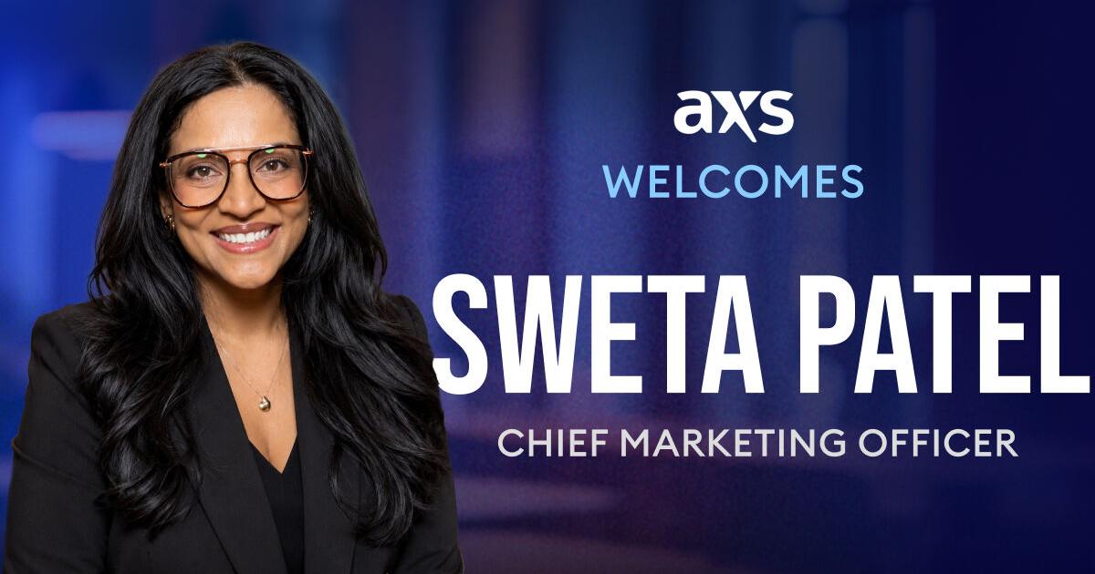 AXS Names Sweta Patel Chief Marketing Officer | Business ...