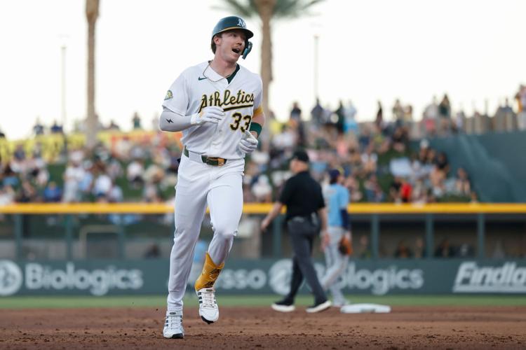 Bolte hits 1st MLB homer and A's go deep 5 more times in Las Vegas for ...