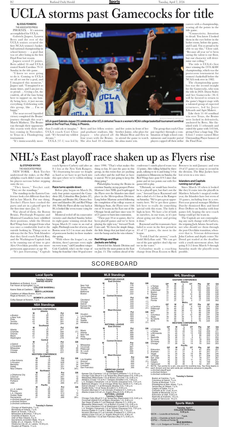 Page B2 | e-Edition | rutlandherald.com