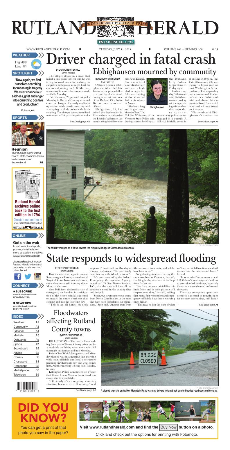 Page A1 | e-Edition | rutlandherald.com