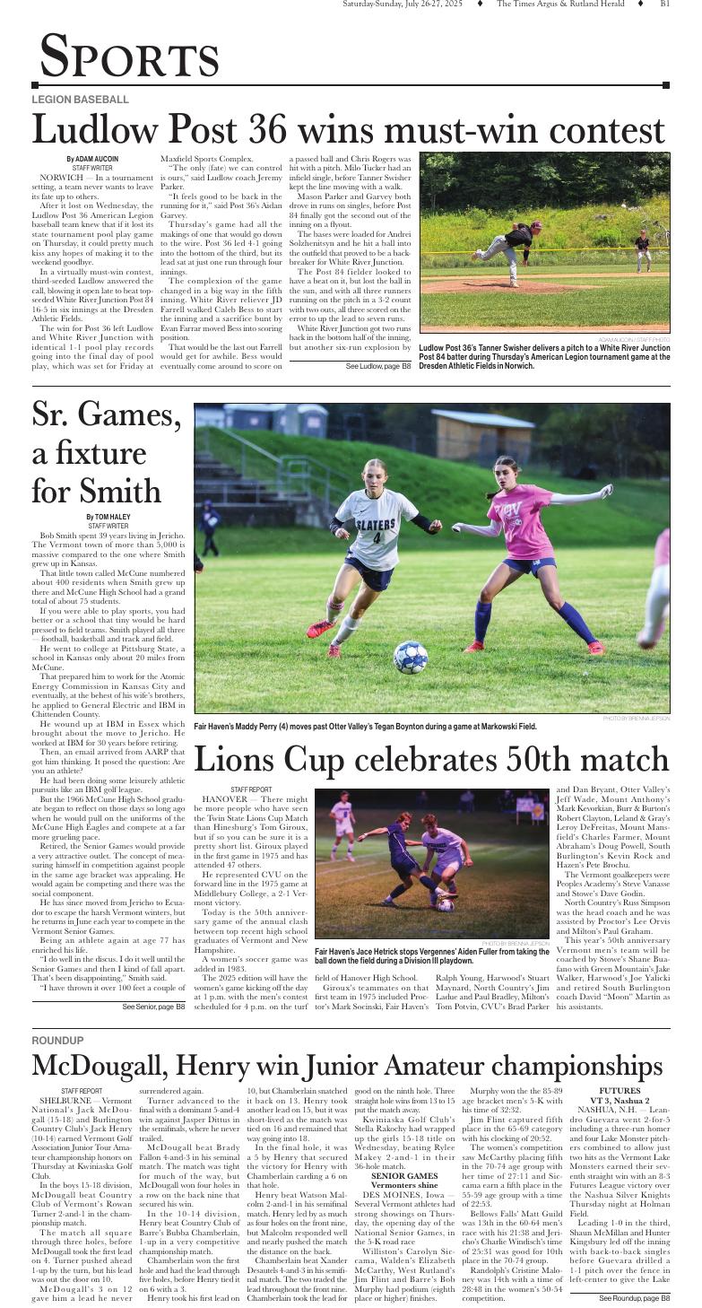 Page B1 | e-Edition | rutlandherald.com