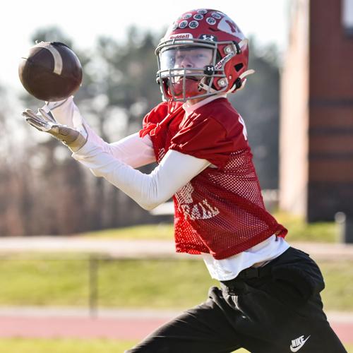 Former Masco football captain Cerullo stops by practice to offer words ...