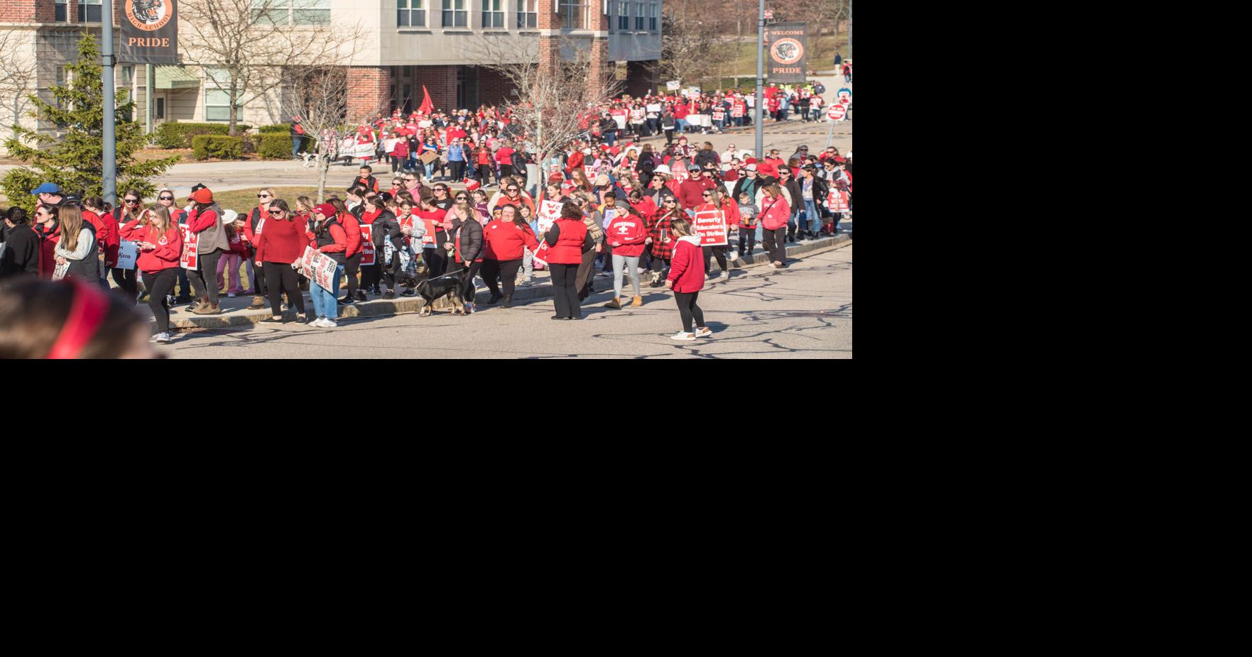 Strike heads into 13th day; hundreds march in support of teachers ...