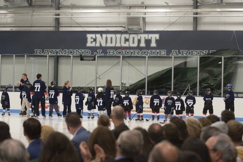 Raymond J. Bourque Arena formally dedicated at Endicott College ...