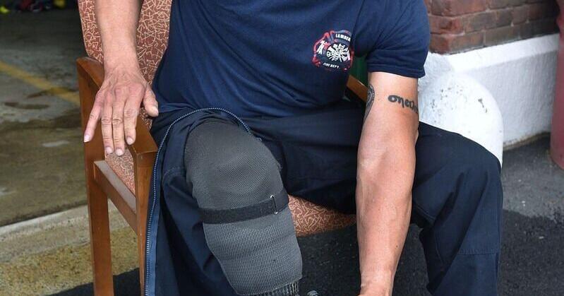 After motorcycle crash, Lawrence firefighter returns to work with ...