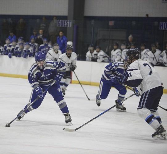 Falcons flex their muscles in powering past Peabody icemen | Sports ...