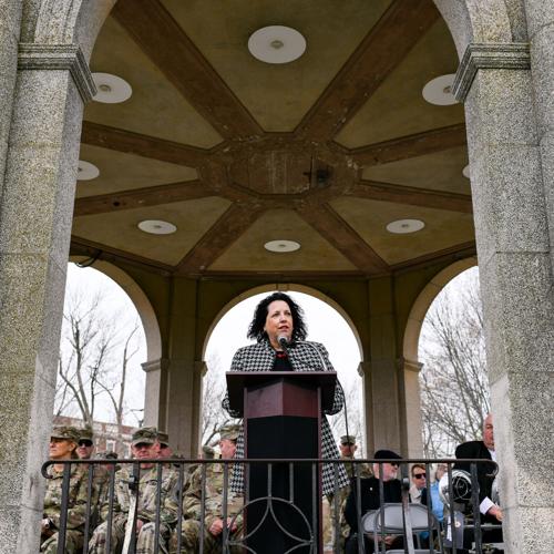 First Muster honors troops, restored Washington Arch | News | salemnews.com