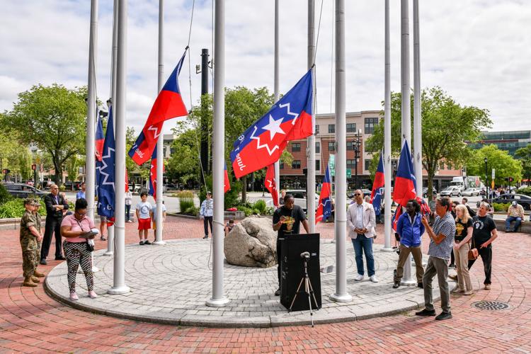 SLIDESHOW: Juneteenth Flag-Raising Ceremony at the Riley Plaza in Salem ...
