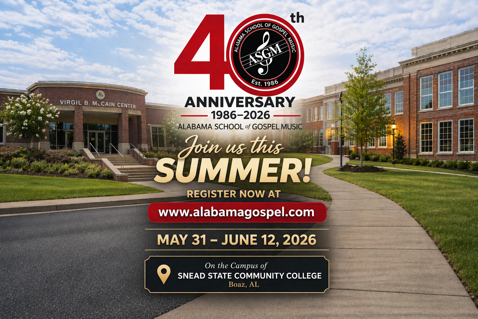 Alabama School of Gospel Music Summer Registration | News ...
