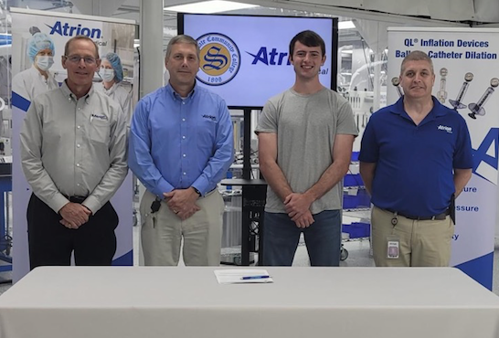 SSCC Apprenticeship students recognized by Atrion Medical | News ...