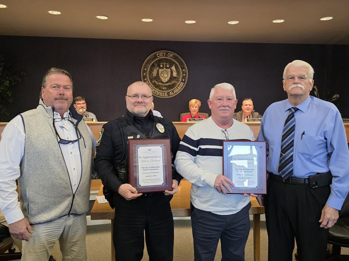 Albertville Council Recognizes Retiring Officers | News ...