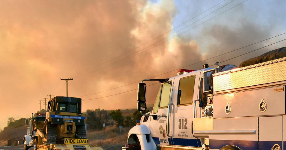 Real fire near Goleta at 420 acres, 50% containment Friday as most ...