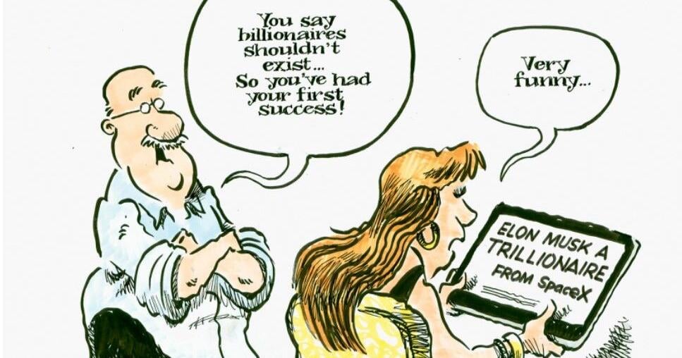 Editorial Cartoon: Elon Musk now a trillionaire | Opinion ...