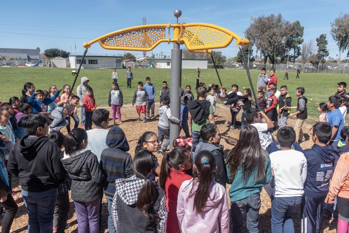 Bruce Elementary debuts new all-inclusive playground, a first for Santa ...
