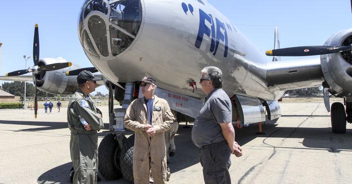Only flying model of WWII bomber on display at airport | Local News ...