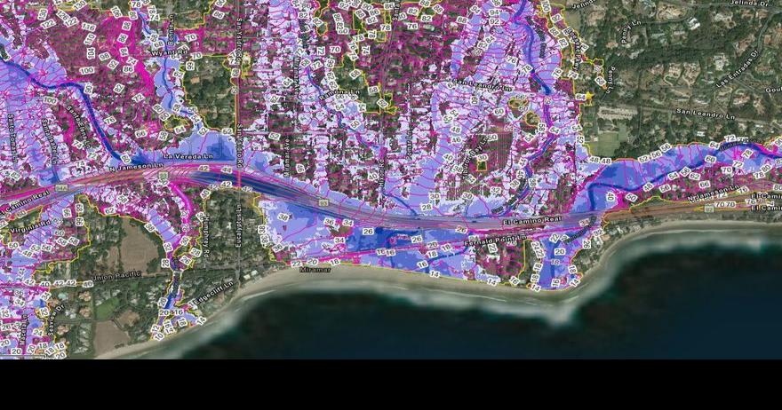 FEMA releases updated flood hazard map of Montecito area | Local News ...