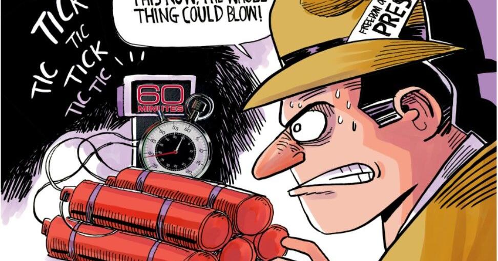 Editorial Cartoon: 60 Minutes in turmoil | Opinion | santamariatimes.com