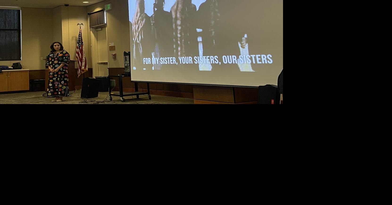 Golnaz Agahi, an Iranian native, speaks on fight for freedom of women ...