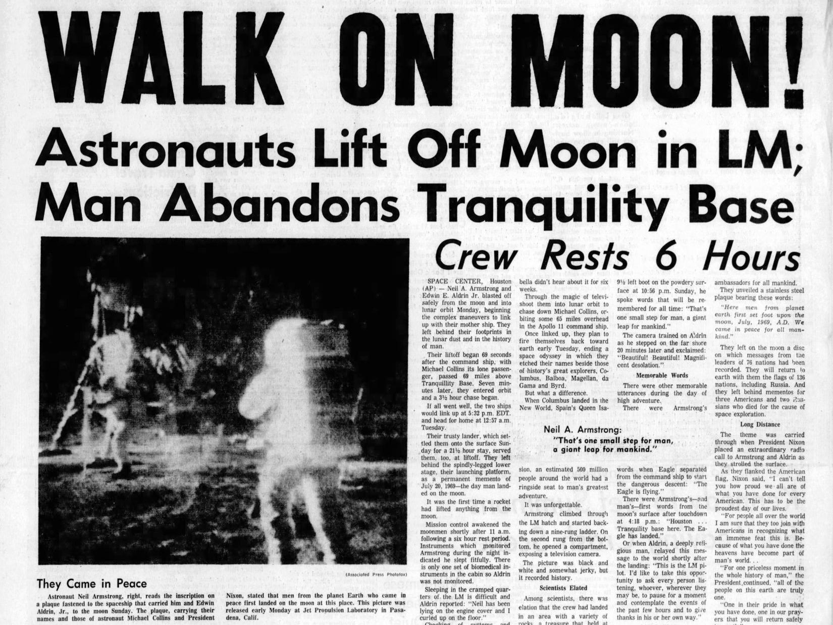 tranquility base moon landing