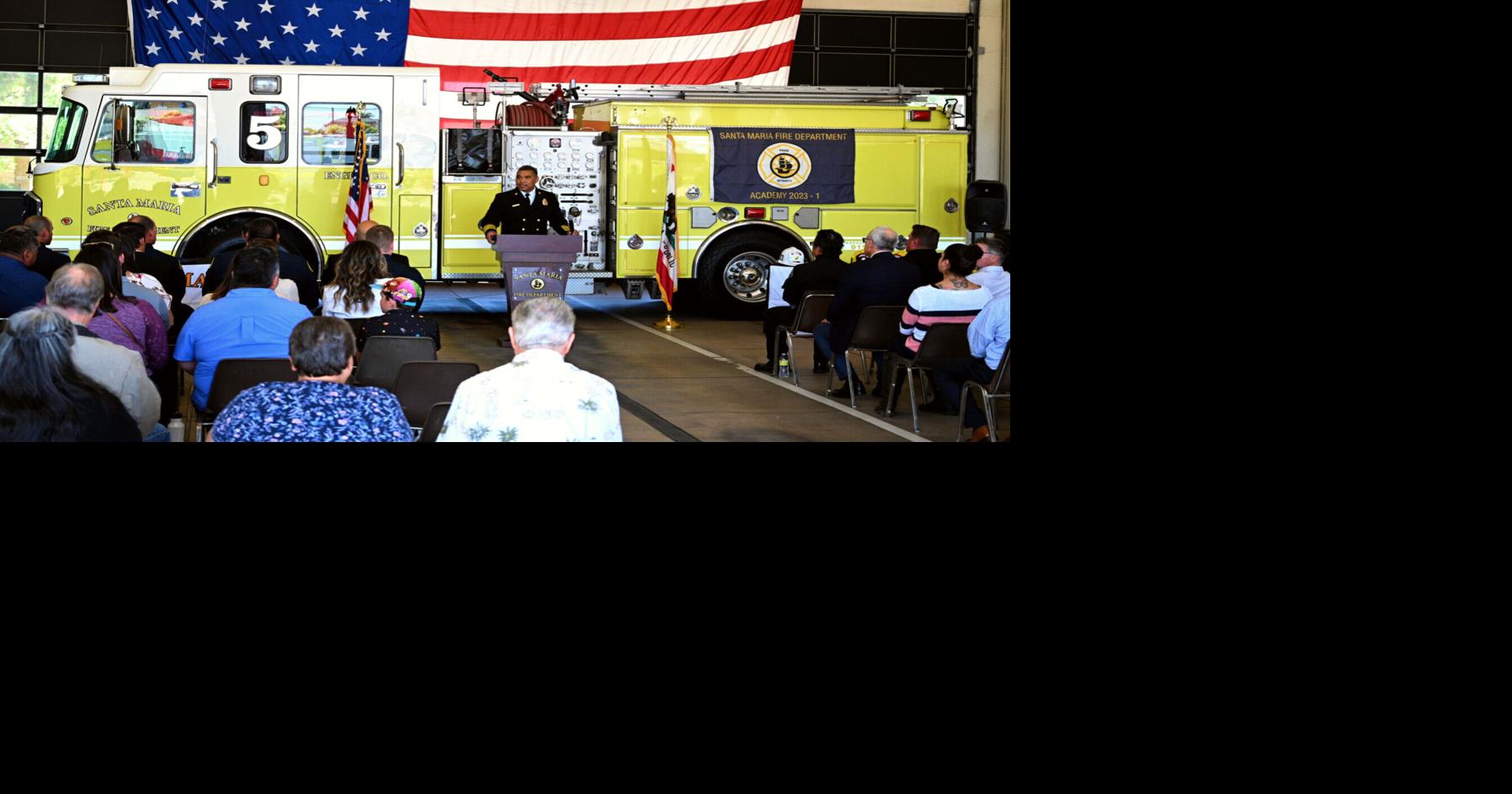 Santa Maria Fire holds badge pinning and promotional ceremony Friday ...